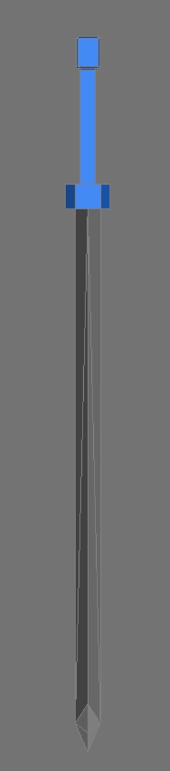 3d basic sword weapon model