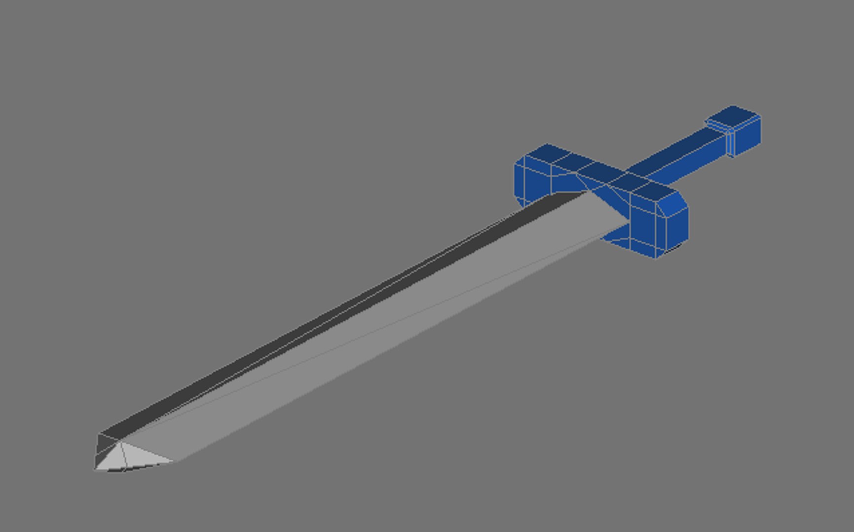 3d basic sword weapon model