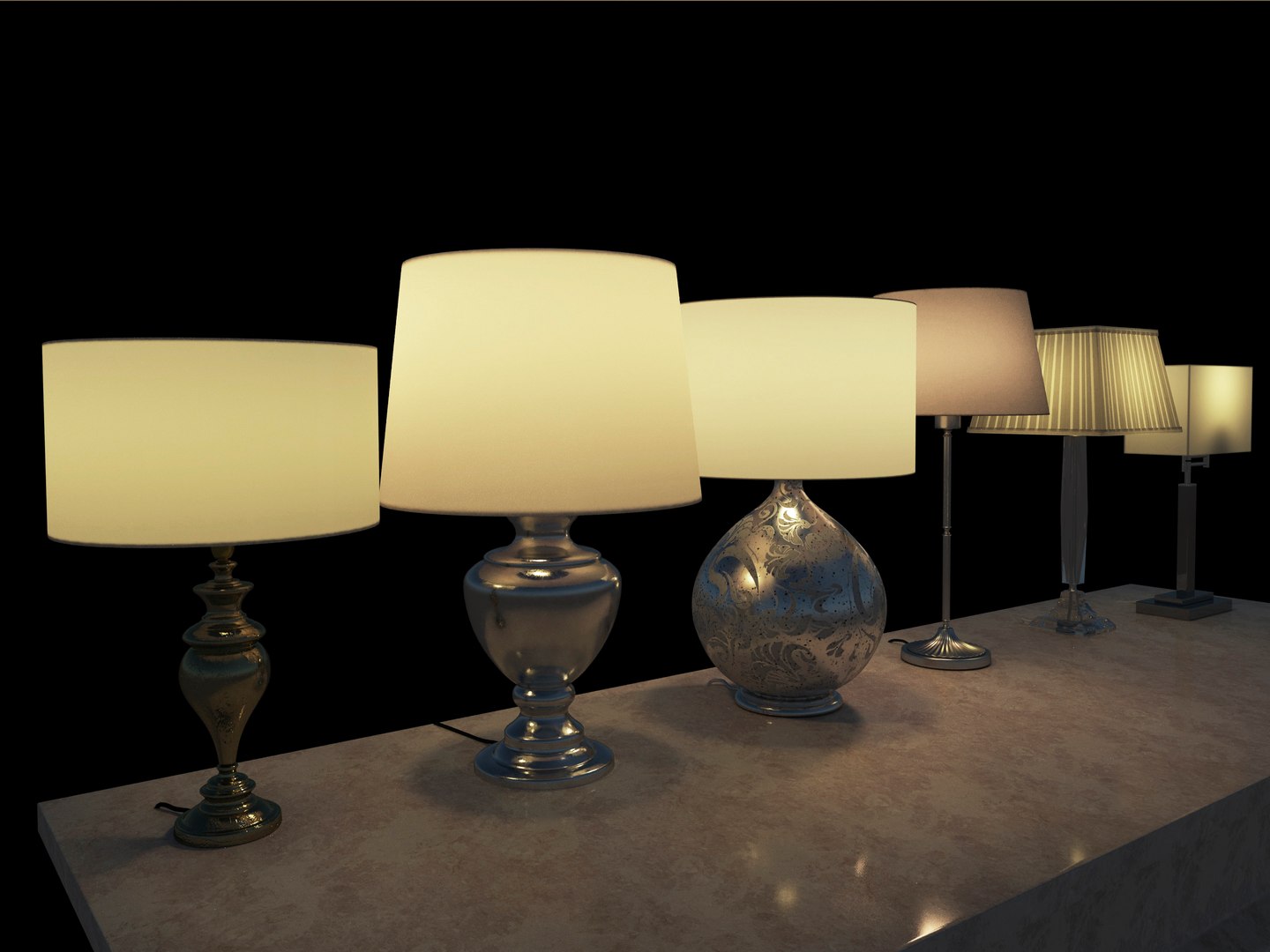 Table Lamps Model - TurboSquid 1420791