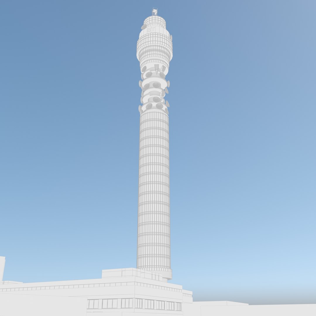 BT Tower And Environment 3D Model - TurboSquid 1721586