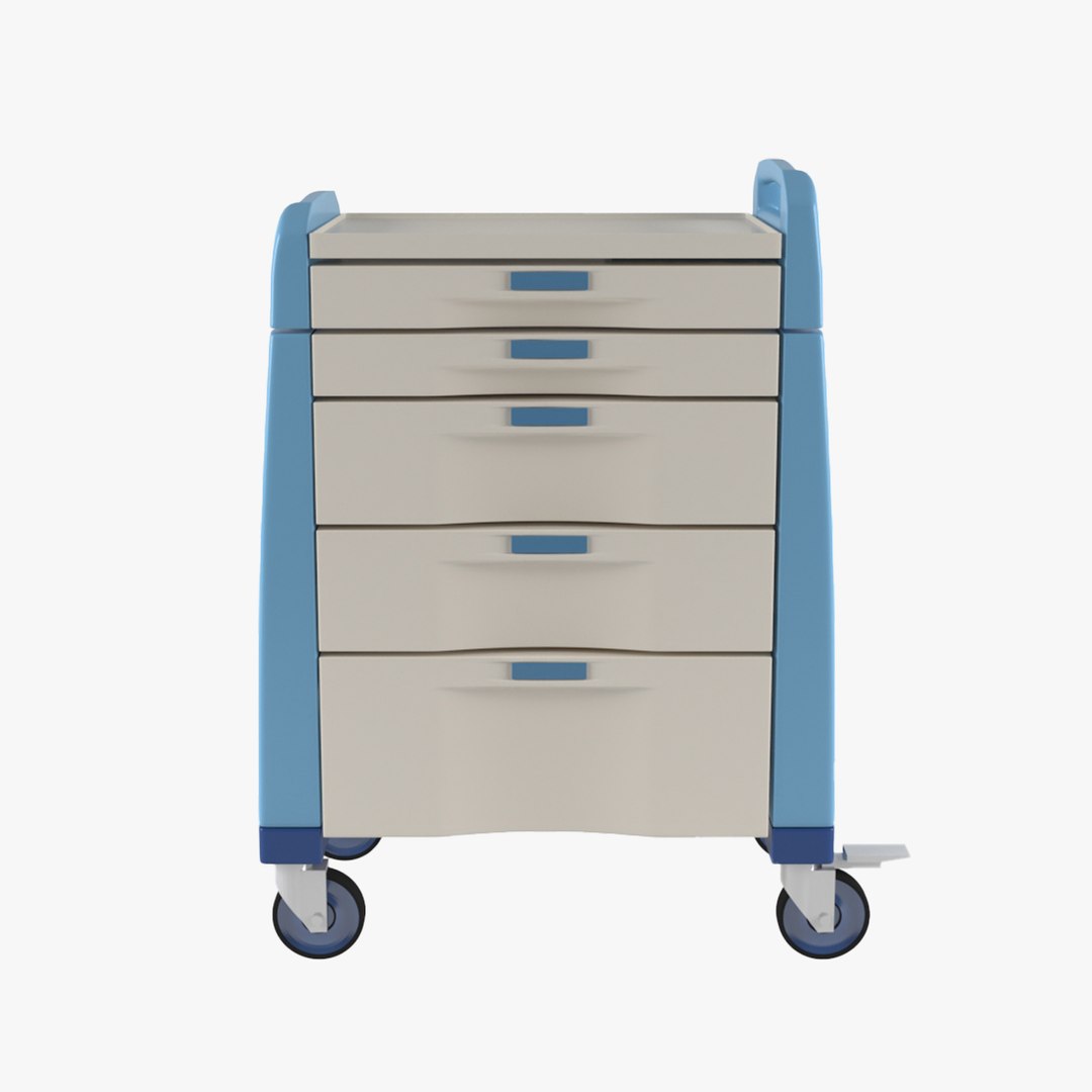 Medical healthcare crash cart 3D model - TurboSquid 2025290