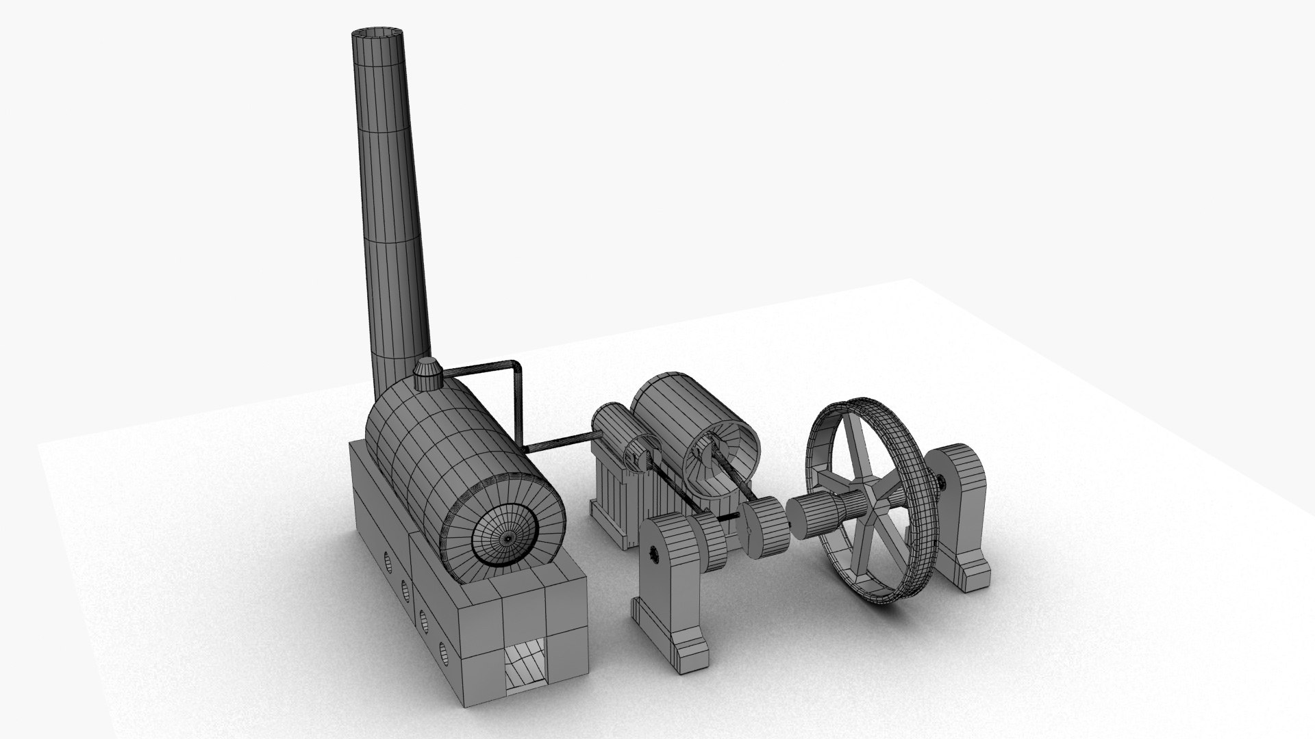 Steam Engine 3D - TurboSquid 1709422