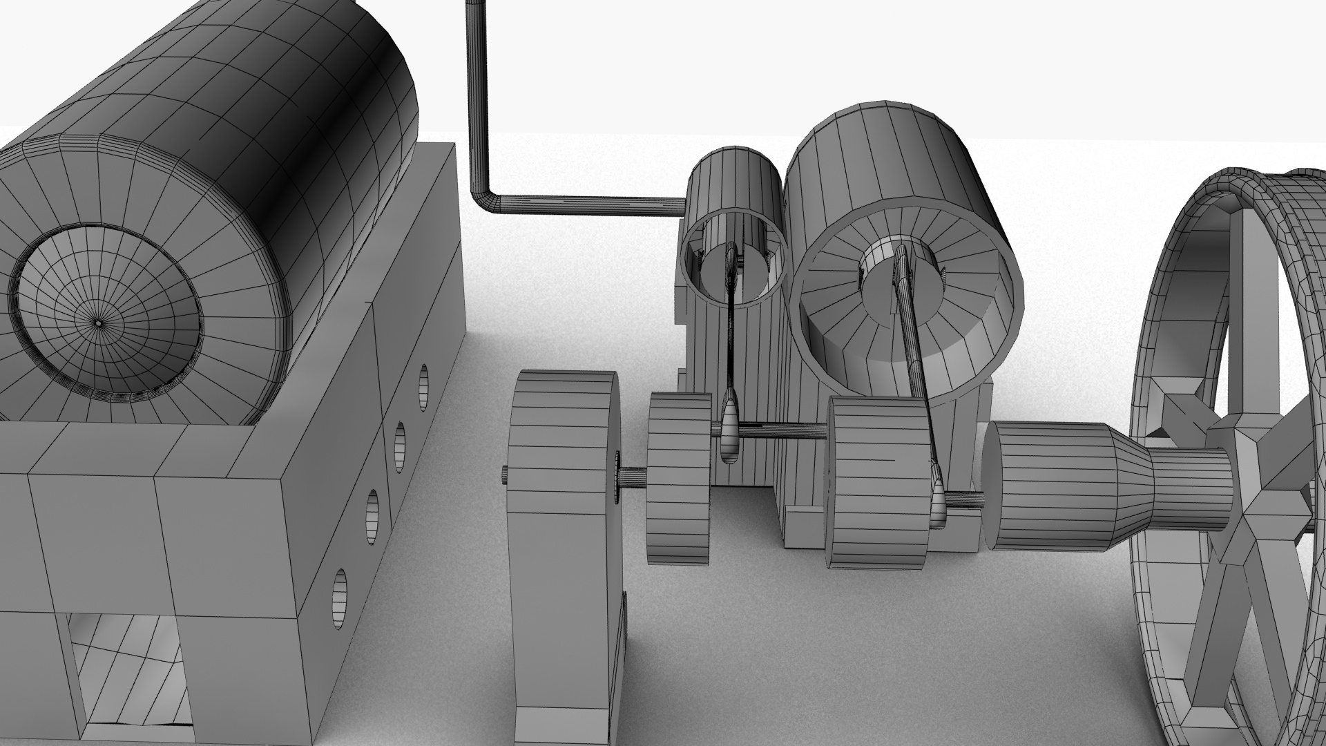 Steam engine 3D - TurboSquid 1709422