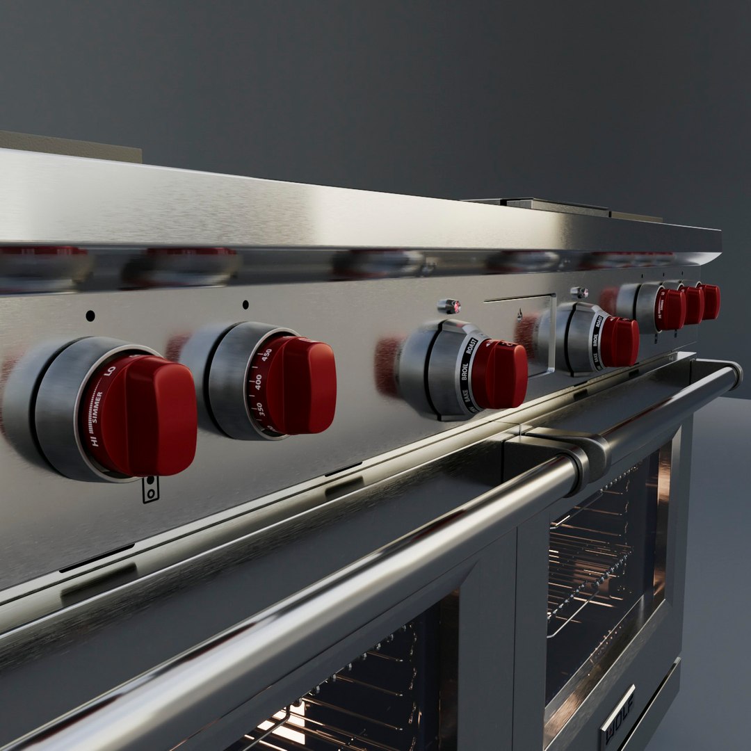 3D WOLF 60 Inch Range - TurboSquid 1734488