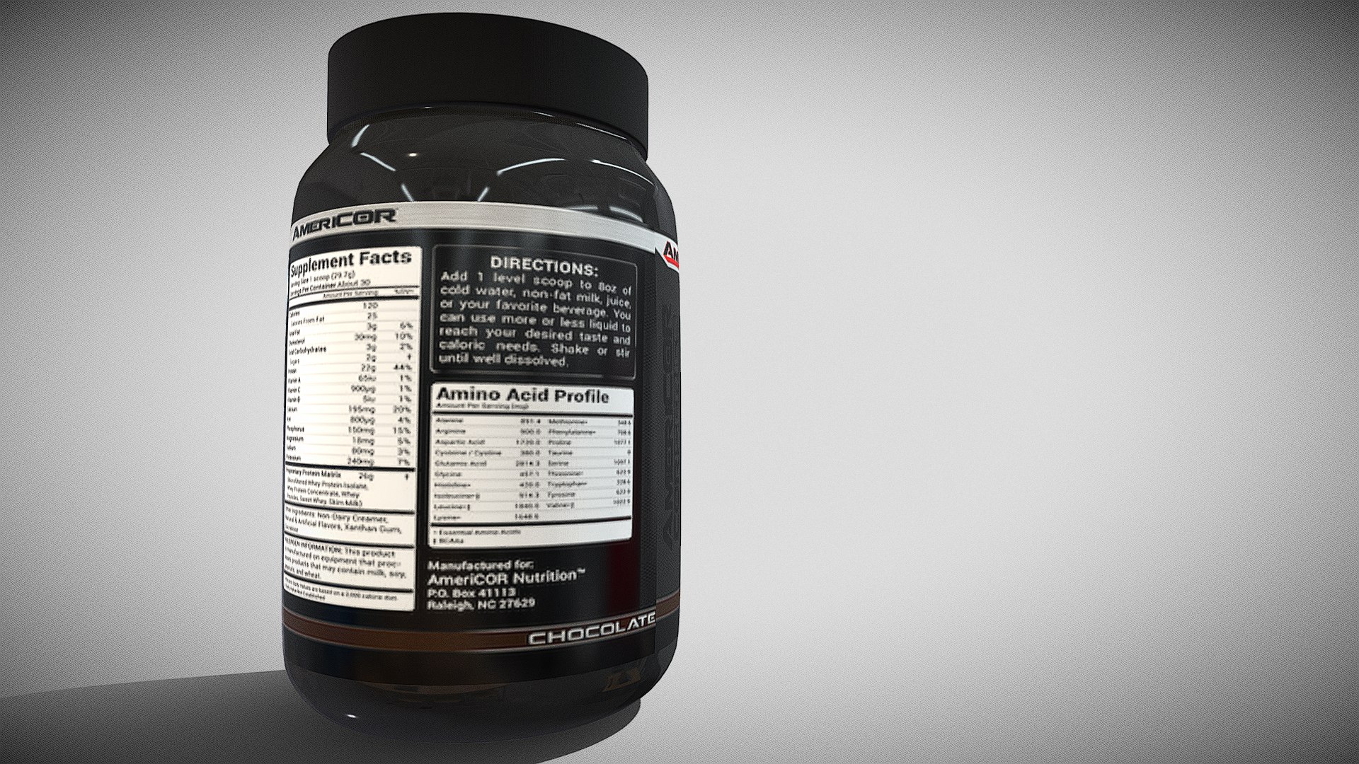 Protein Powder 3D Model - TurboSquid 2204345