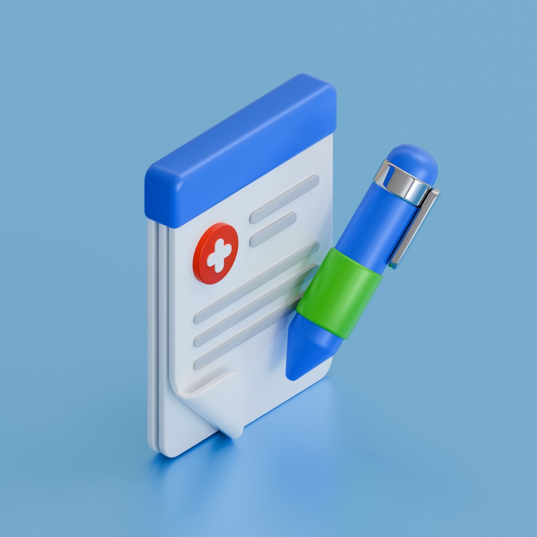 Icon Set Of Medical And Health 3D Model - TurboSquid 2349639