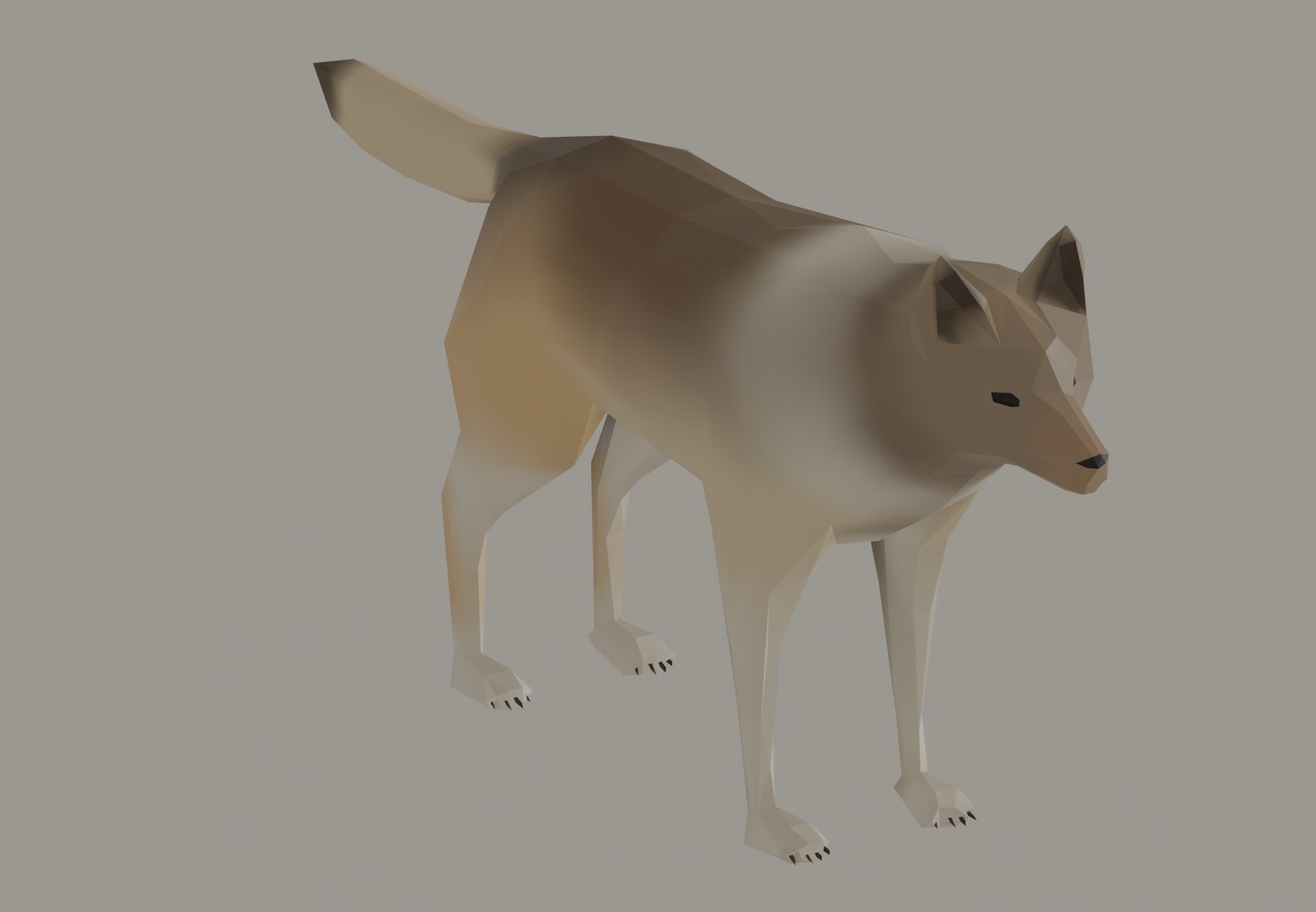 3D Wolf Low Poly - TurboSquid 2198443