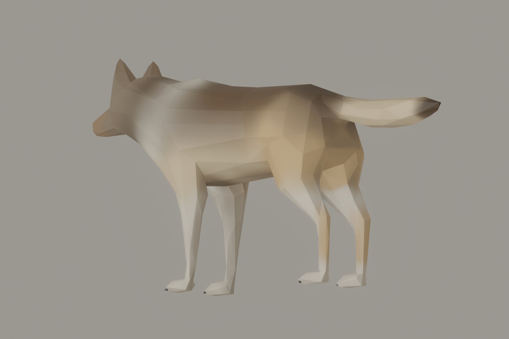 3D Wolf Low Poly - TurboSquid 2198443