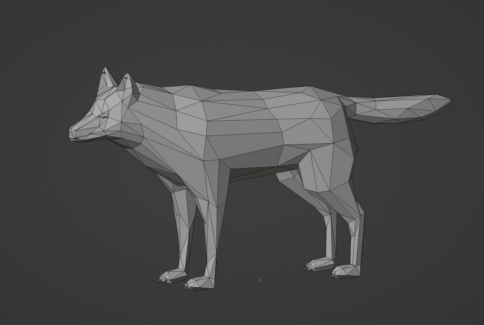 3D Wolf Low Poly - TurboSquid 2198443