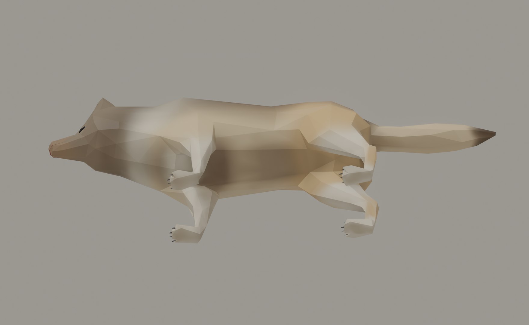 3D Wolf Low Poly - TurboSquid 2198443