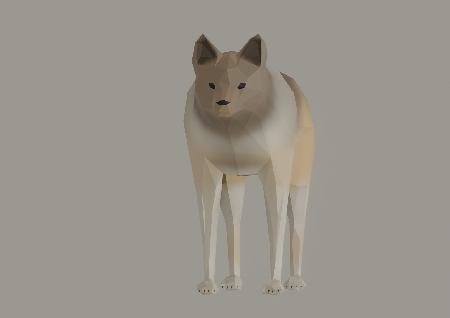 3D Wolf Low Poly - TurboSquid 2198443