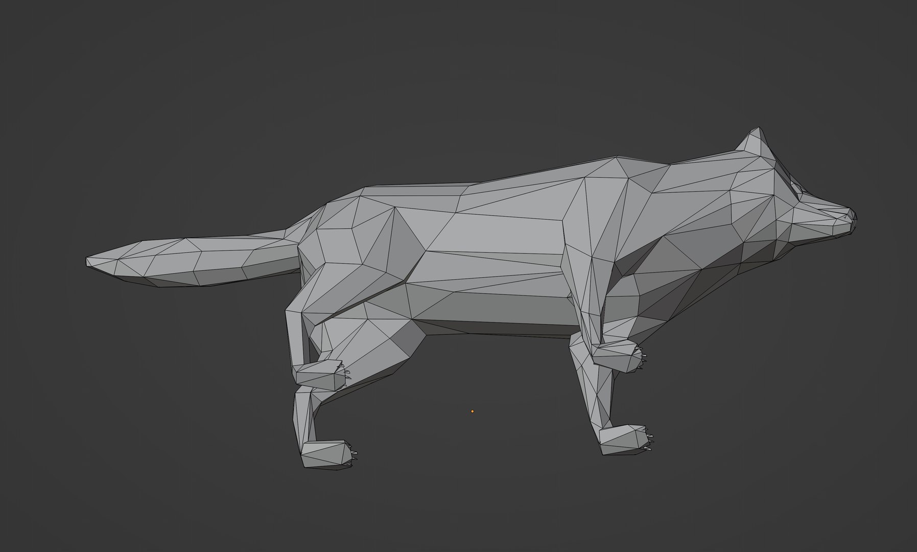 3D Wolf Low Poly - TurboSquid 2198443