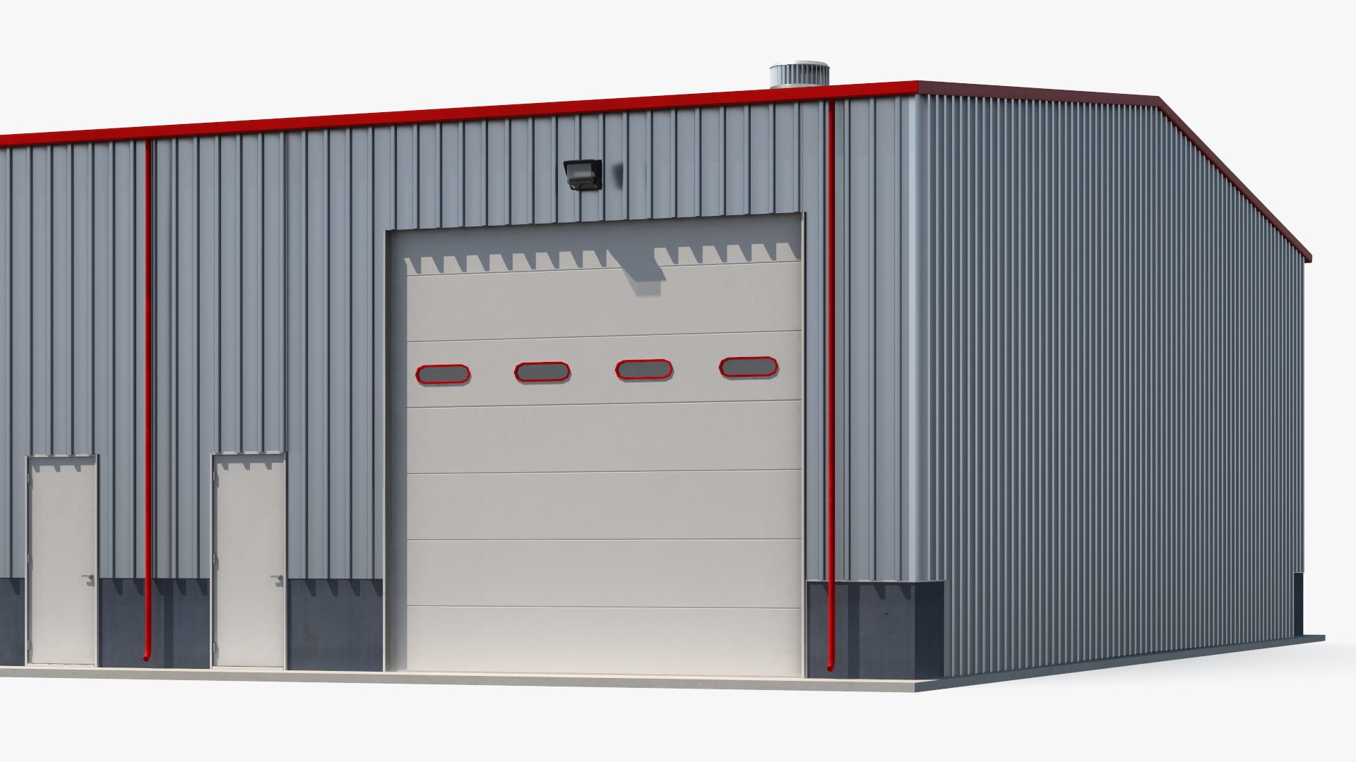 Industrial Warehouse Building 3D - TurboSquid 2201912