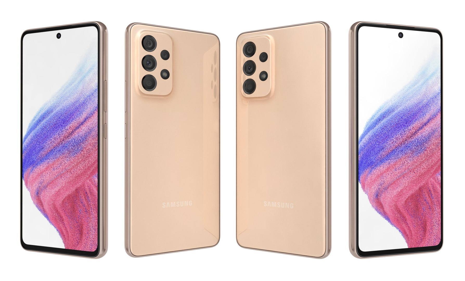 3D Samsung Galaxy A53 5G Peach model - TurboSquid 1873073
