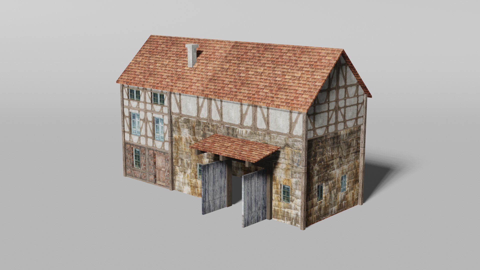 Medieval Farm House Stable Model - TurboSquid 1578548