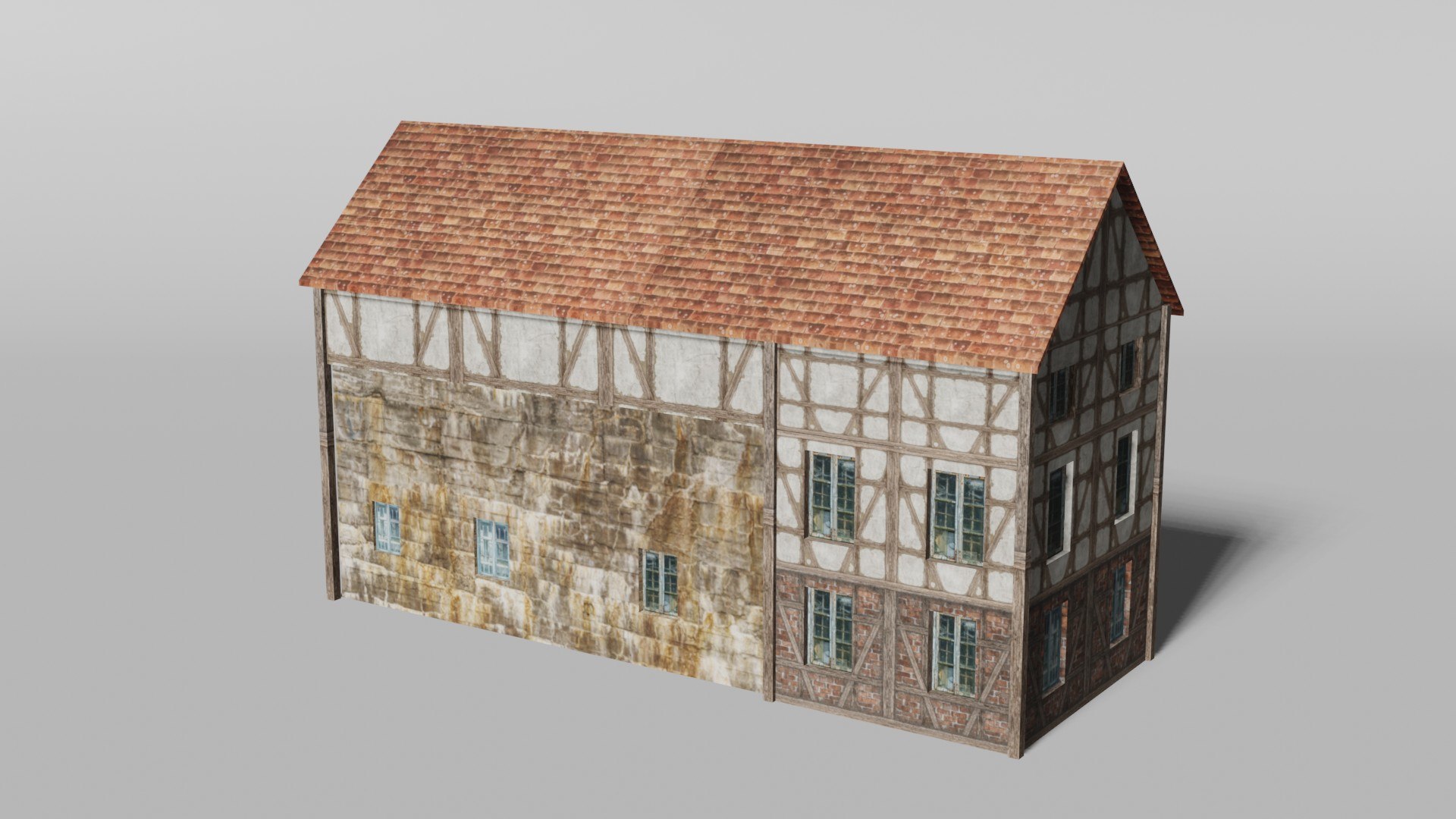 Medieval Farm House Stable Model - TurboSquid 1578548