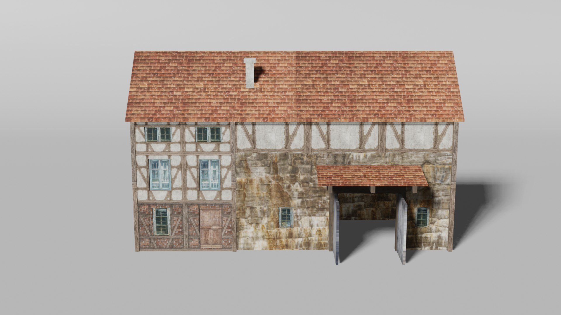Medieval Farm House Stable Model - TurboSquid 1578548