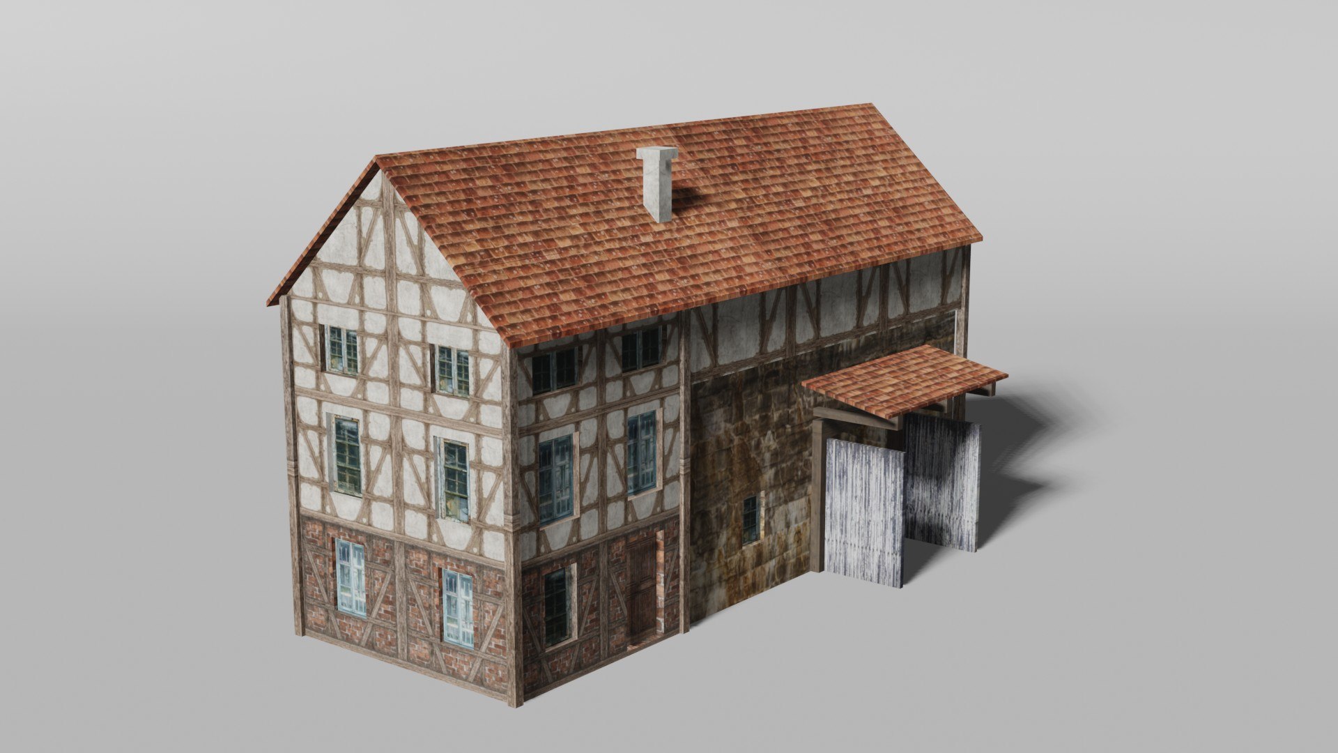 Medieval Farm House Stable Model - TurboSquid 1578548