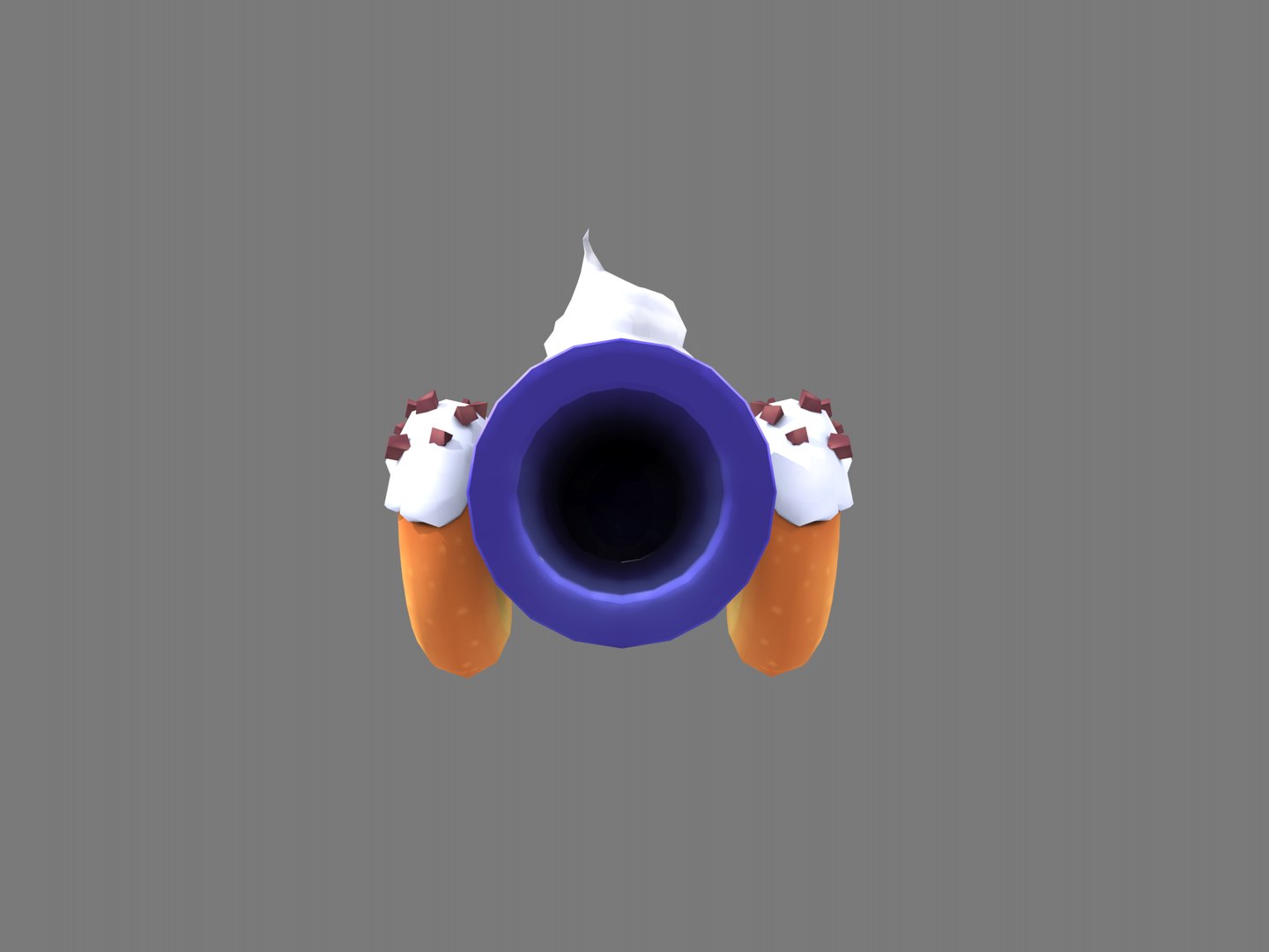 3D Blue Cannon - TurboSquid 1467494