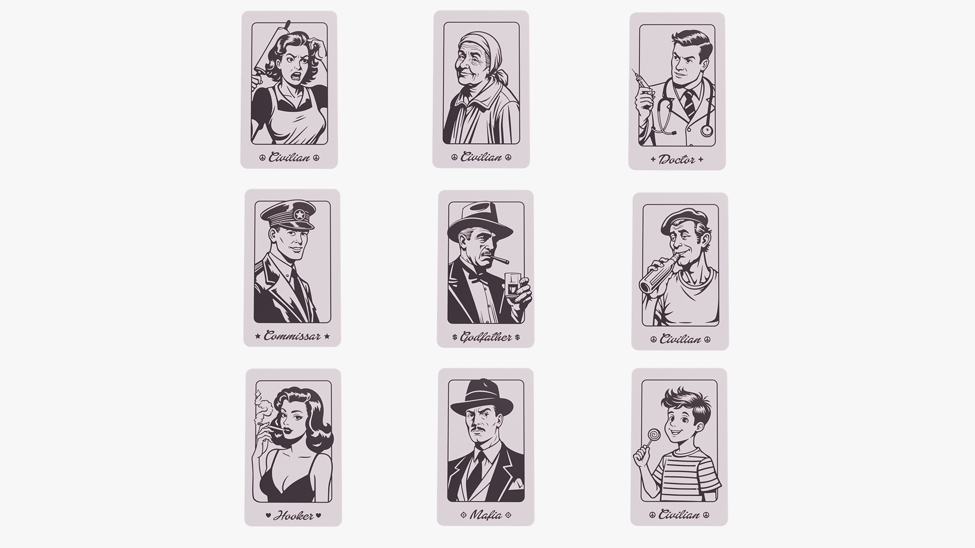 Mafia Game Cards 3D - TurboSquid 2352925