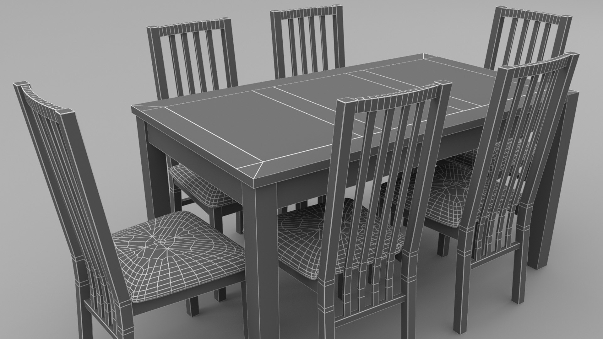 Props Interior Wooden Table 3d Model