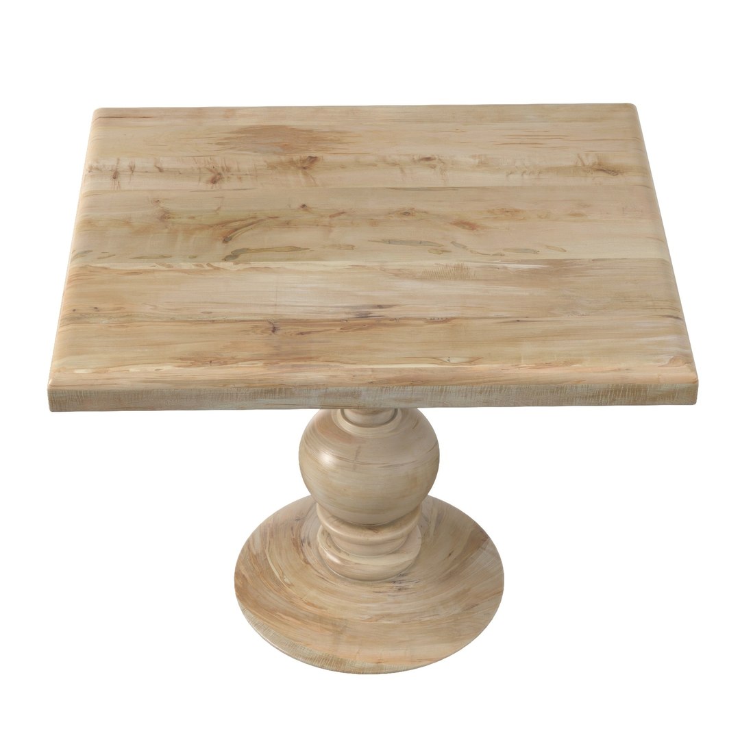 3D Square Wood Dining Table - TurboSquid 2120343