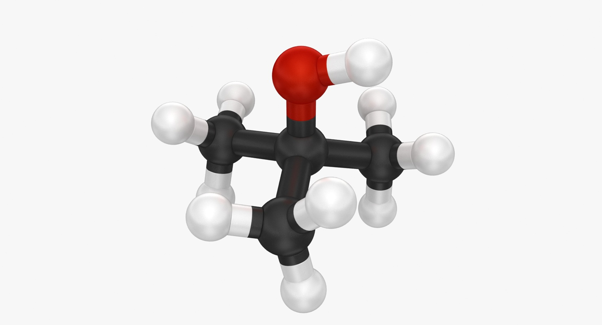 3d Model Tert Butanol