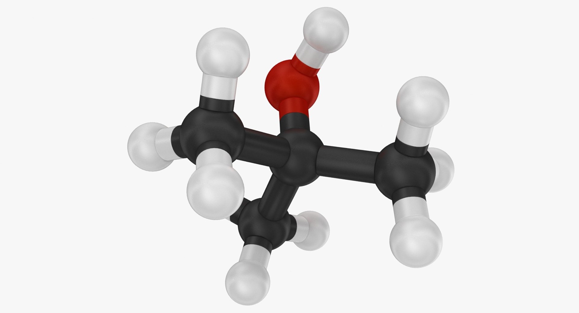 3d Model Tert Butanol