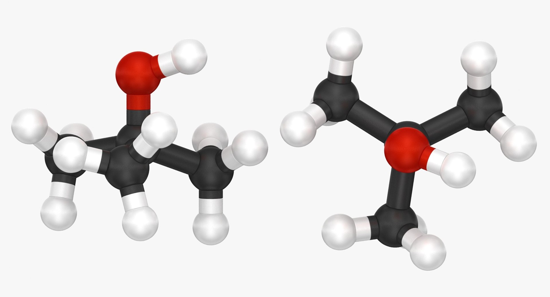 3d Model Tert Butanol