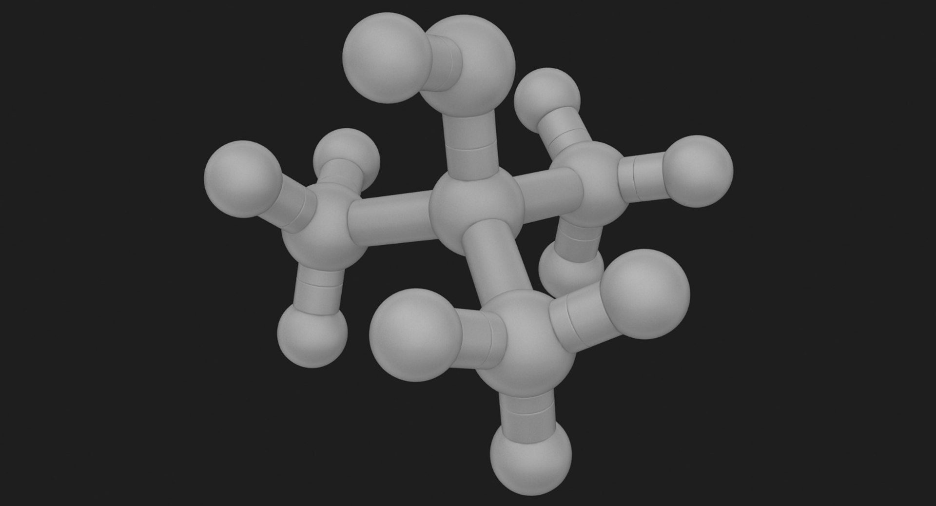 3d Model Tert Butanol