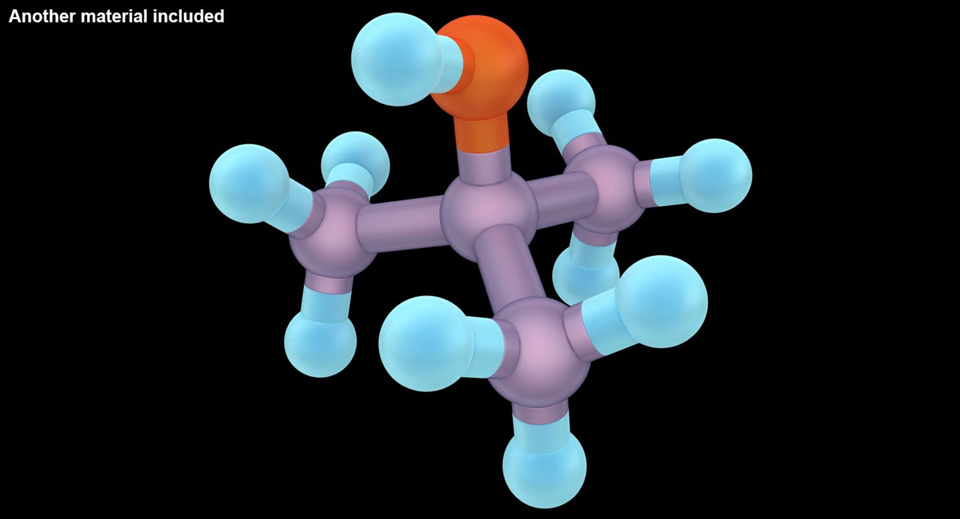 3d Model Tert Butanol