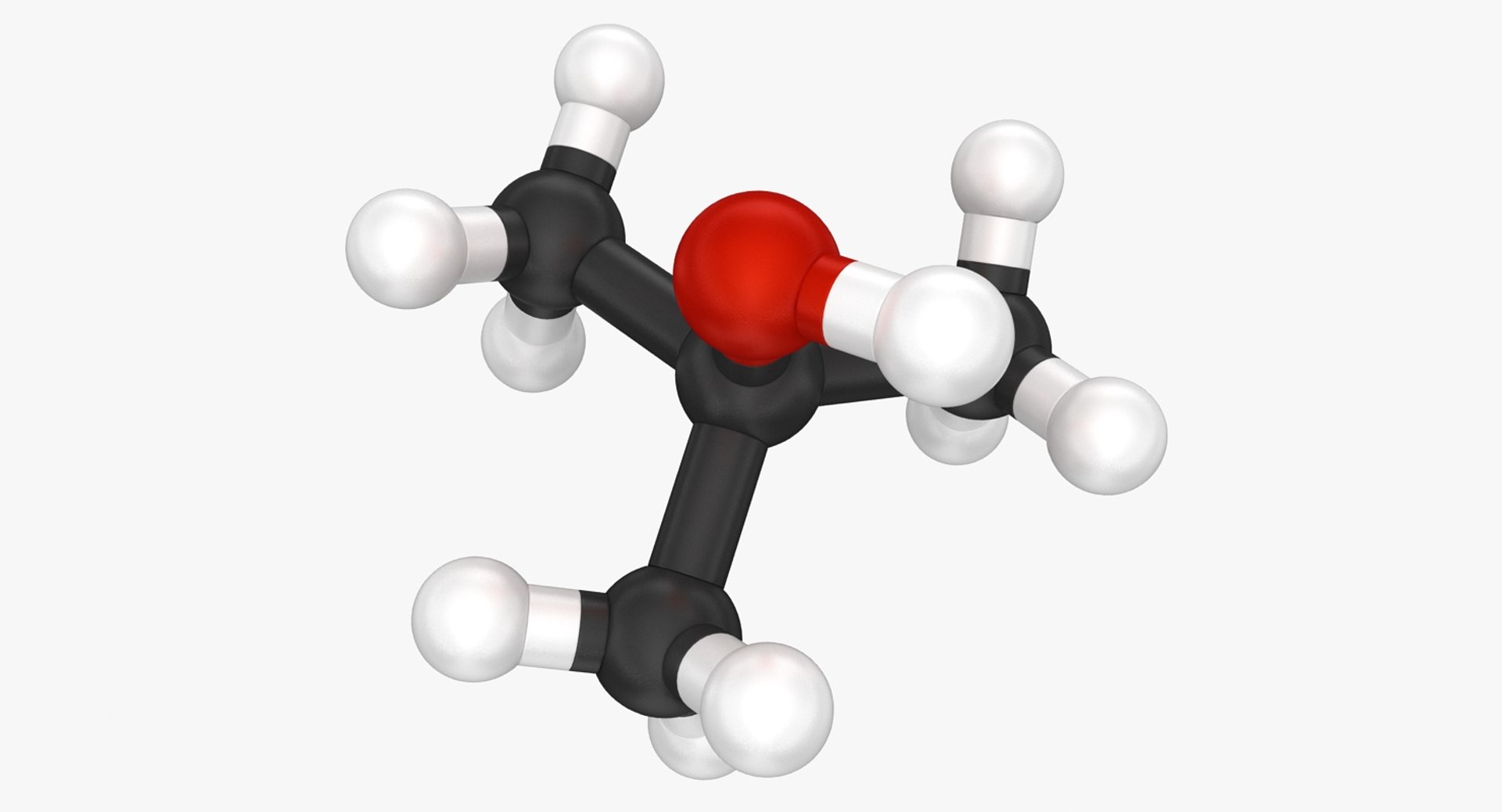 3d Model Tert Butanol