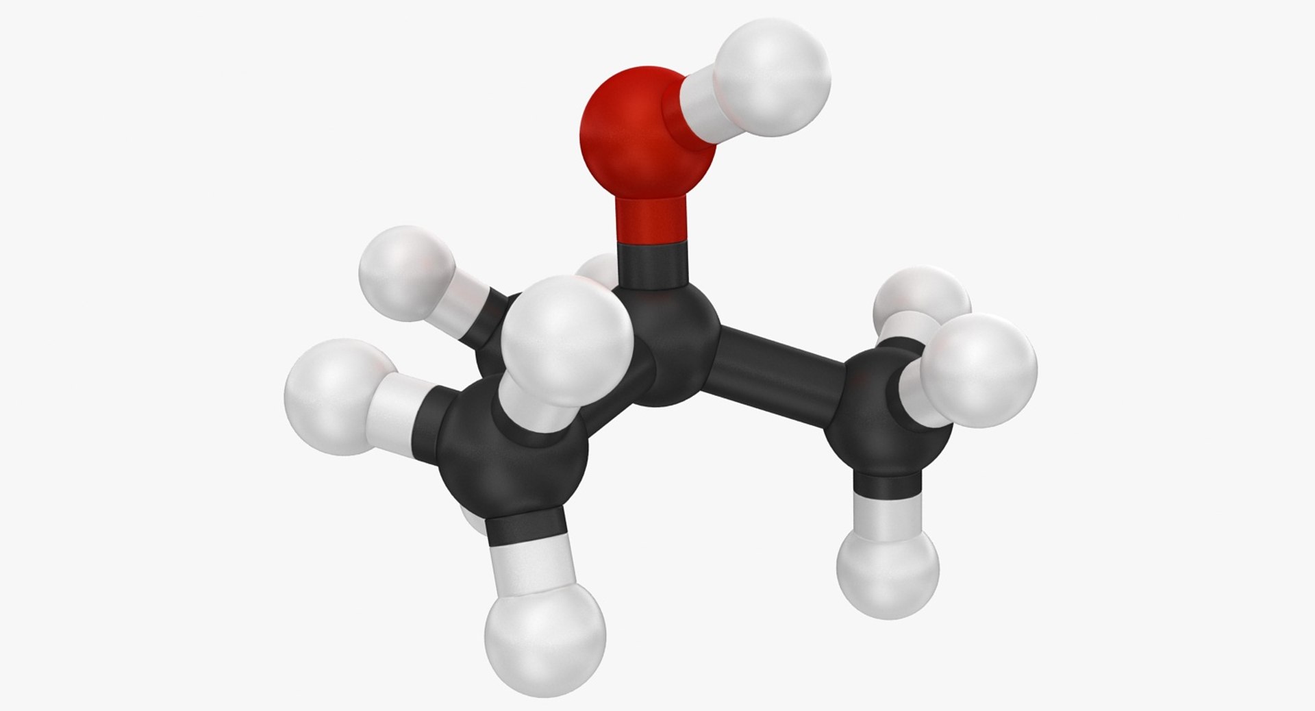 3d Model Tert Butanol