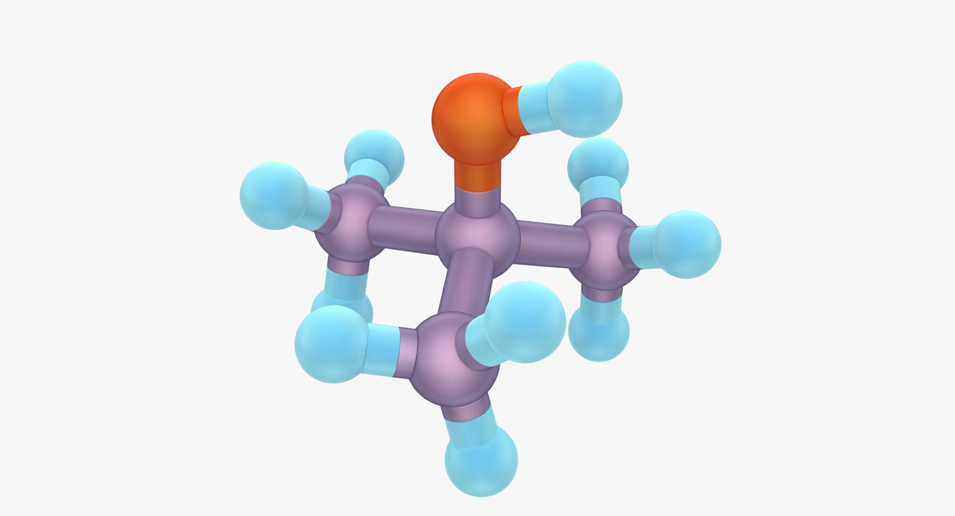 3d Model Tert Butanol
