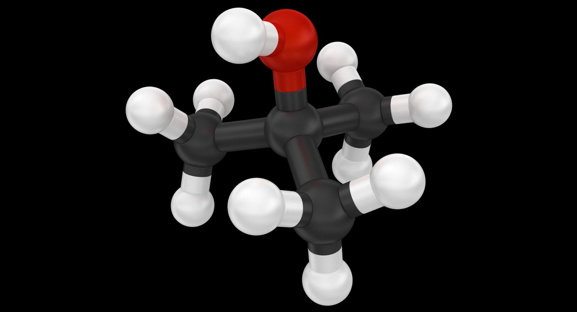3d Model Tert Butanol