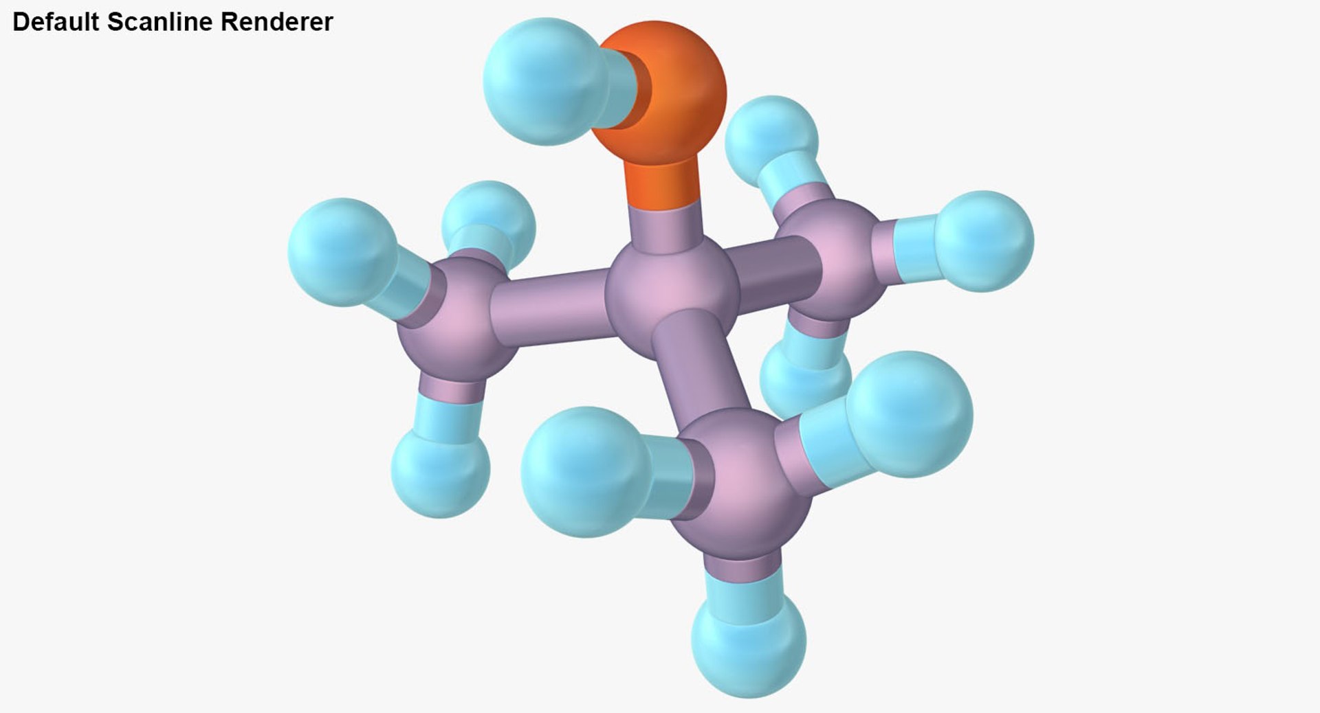 3d Model Tert Butanol