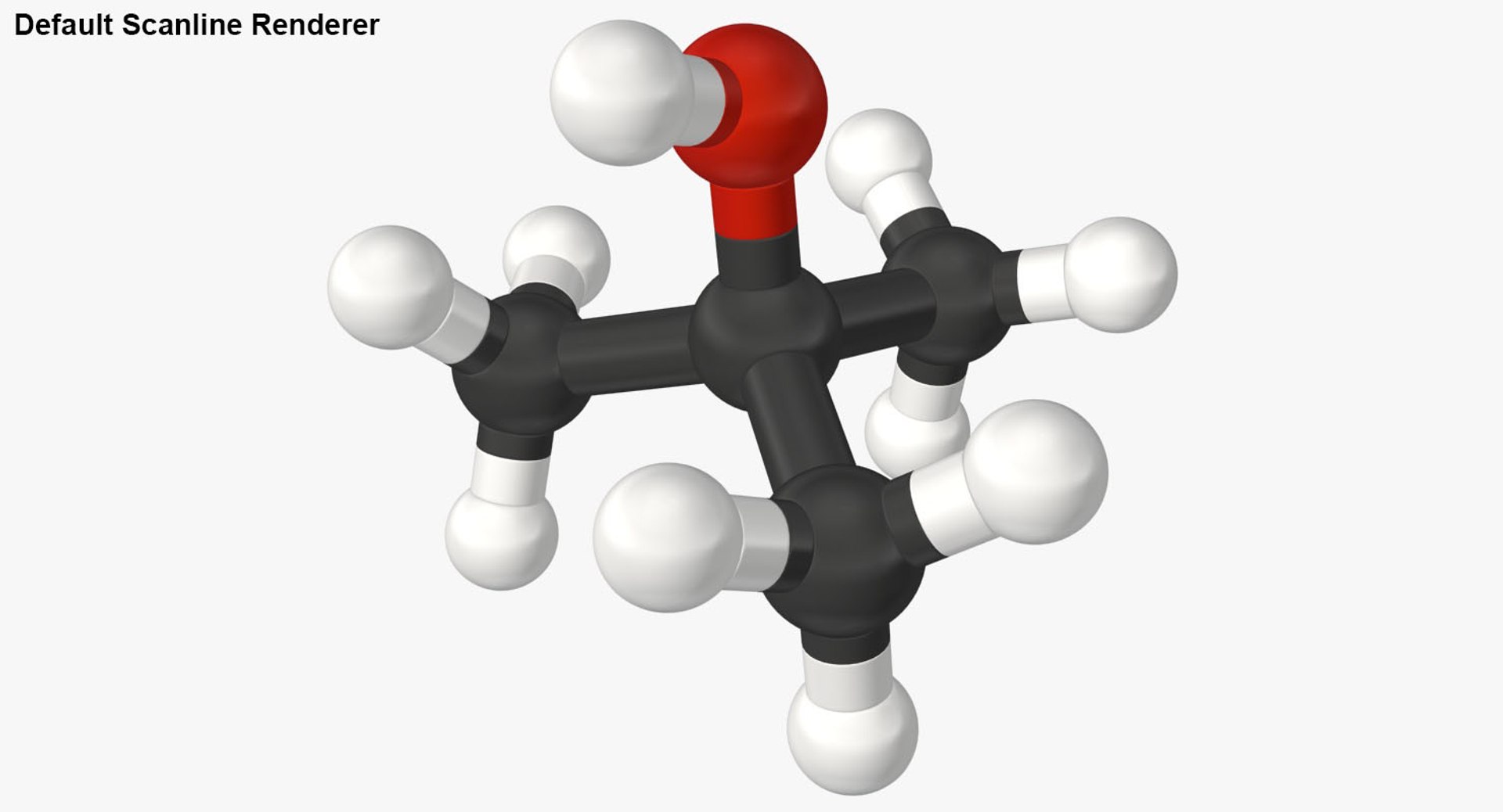 3d Model Tert Butanol