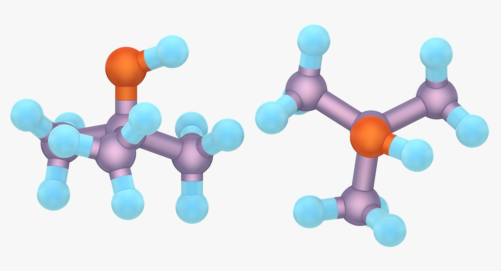 3d Model Tert Butanol