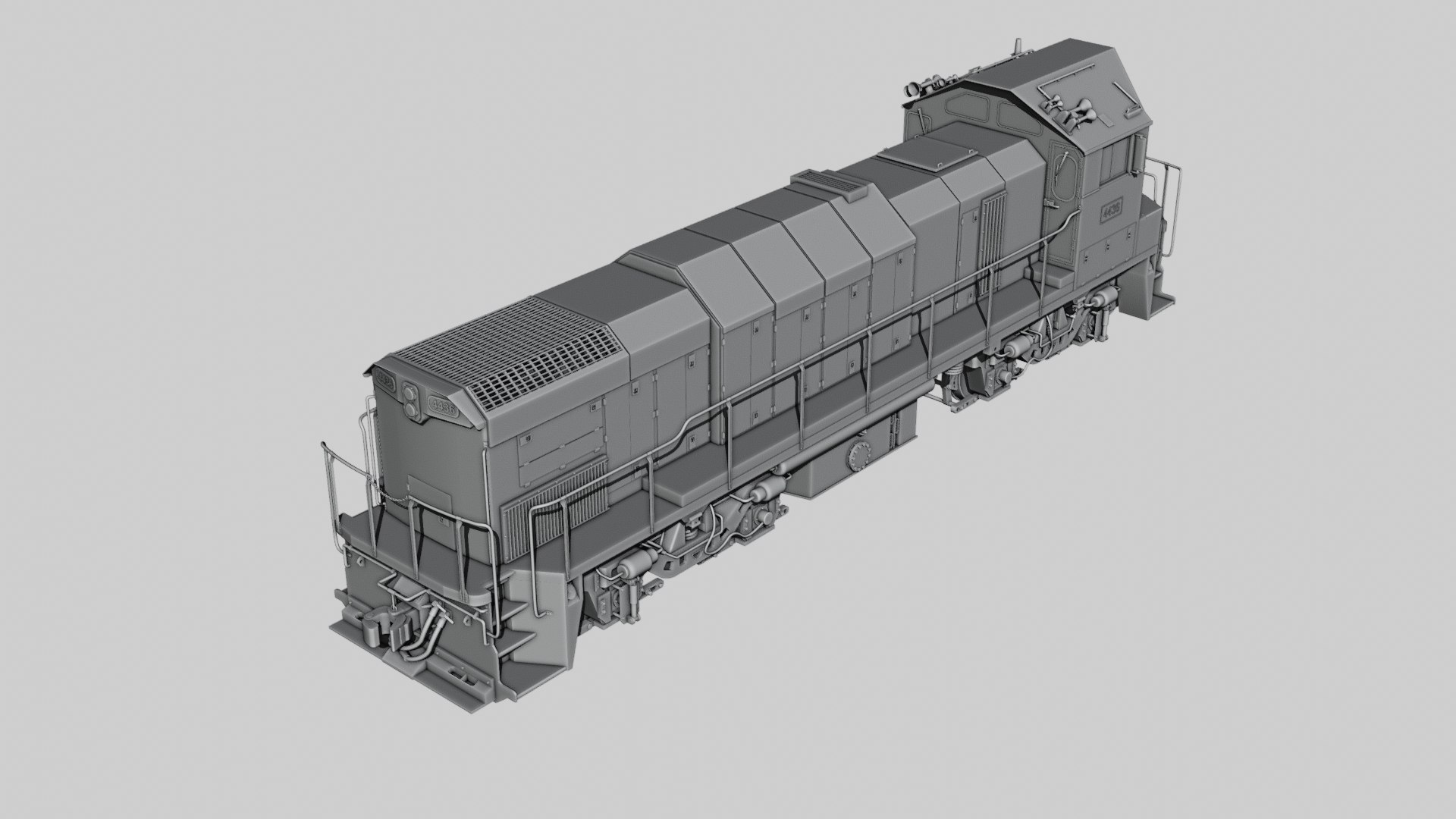 EMD GT18B-M South Korea Locomotive Train Model - TurboSquid 2273811