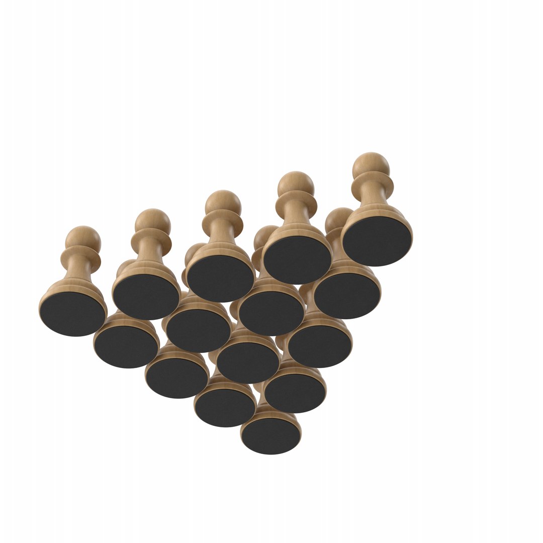 Chess Pawns Set 3D Model - TurboSquid 2226953
