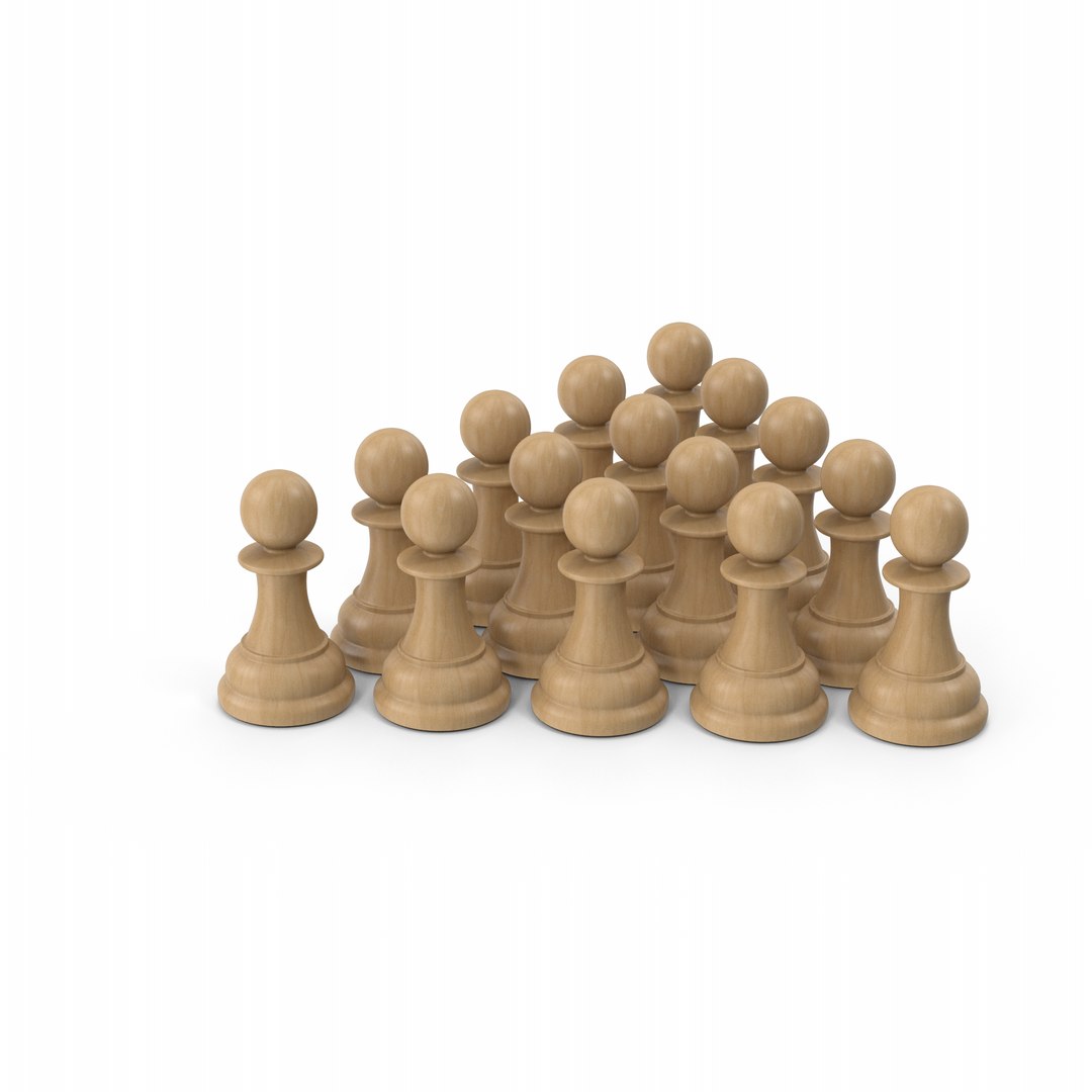 Chess Pawns Set 3D Model - TurboSquid 2226953