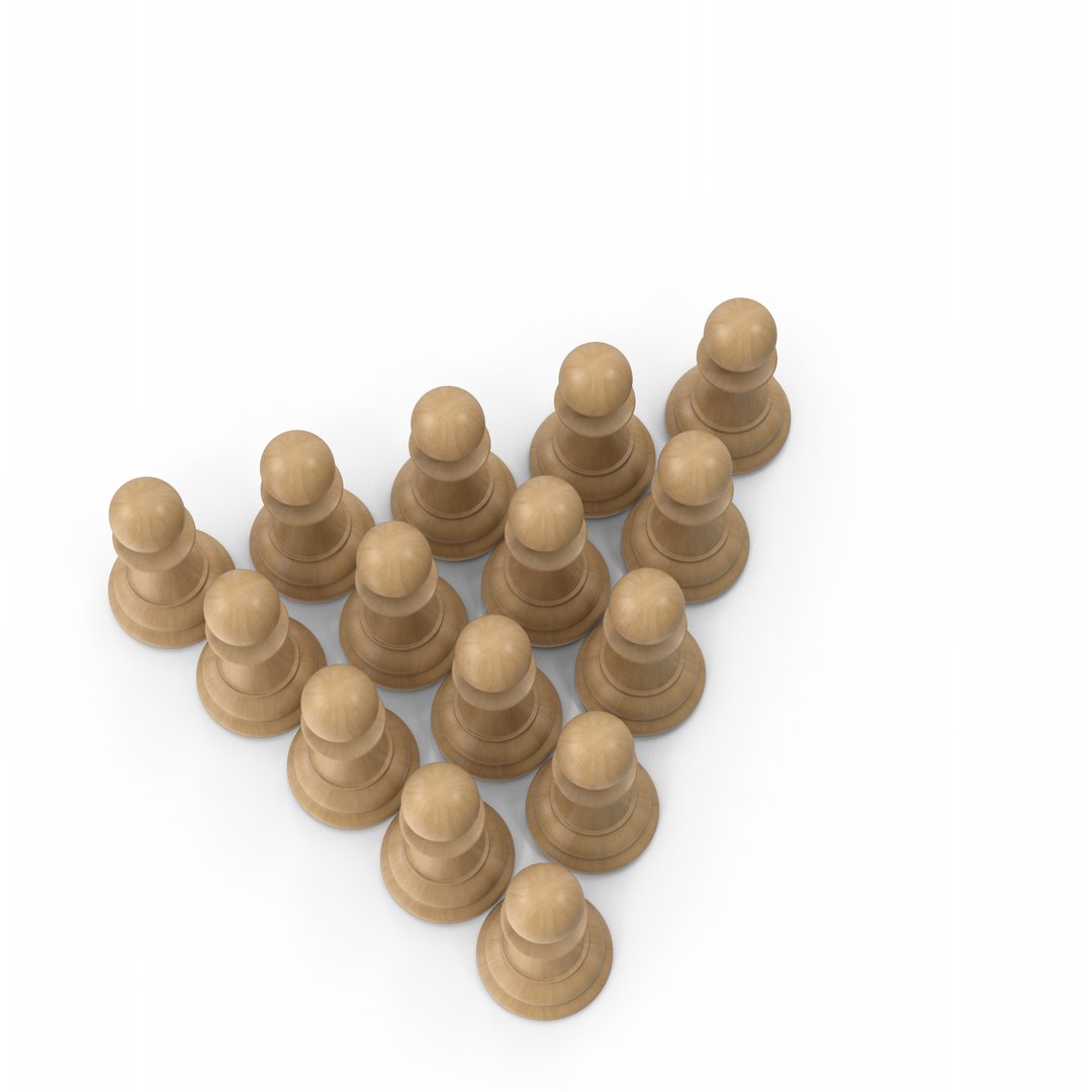 Chess Pawns Set 3D Model - TurboSquid 2226953
