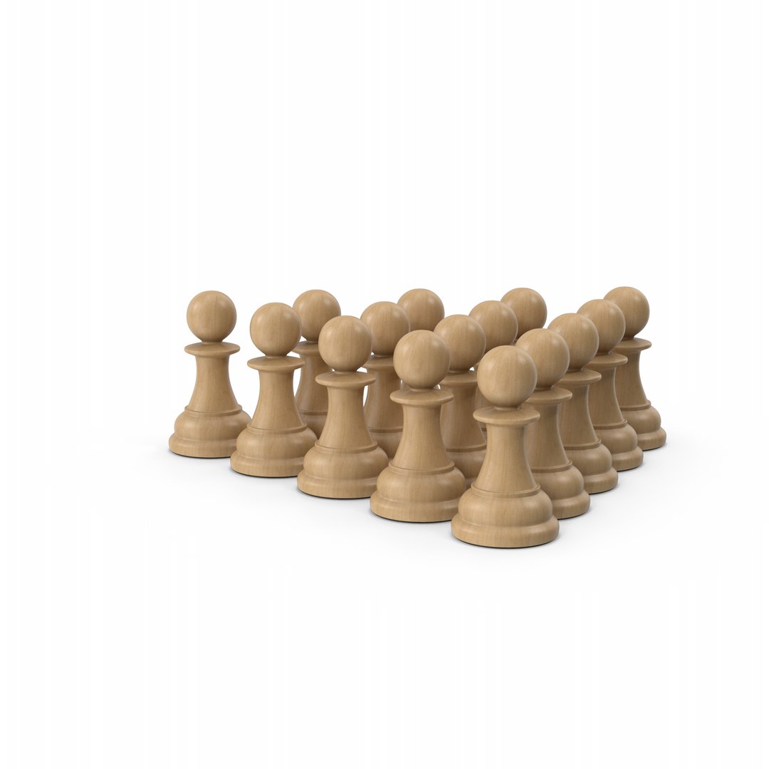 Chess Pawns Set 3D Model - TurboSquid 2226953