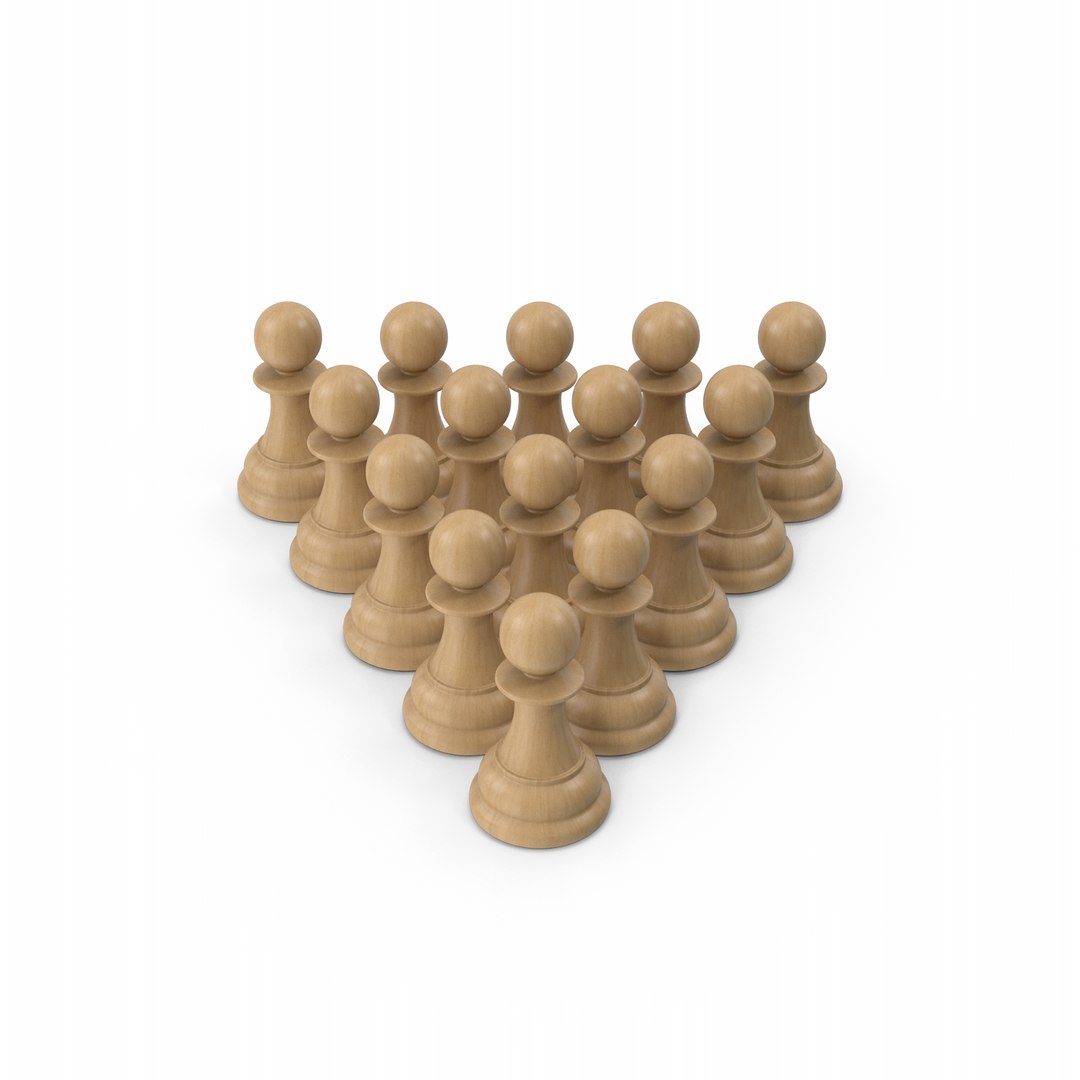Chess Pawns Set 3D Model - TurboSquid 2226953