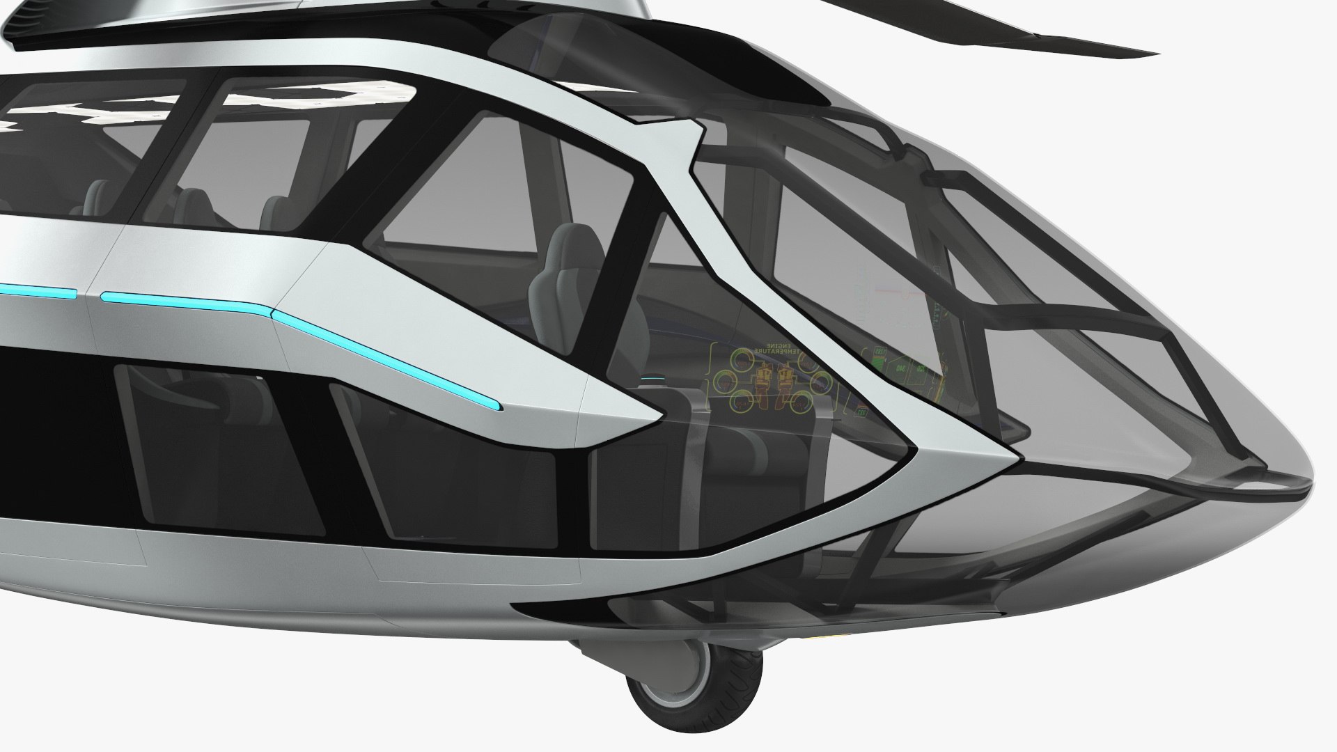 Futuristic Helicopter Concept Rigged 3D model - TurboSquid 1848662