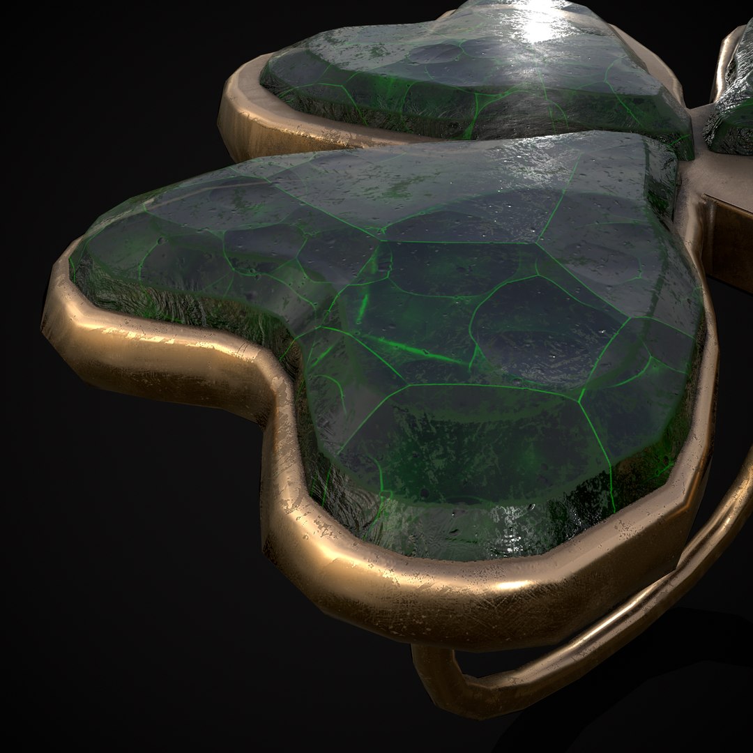 Jade Clover Ring 3D - TurboSquid 2052815