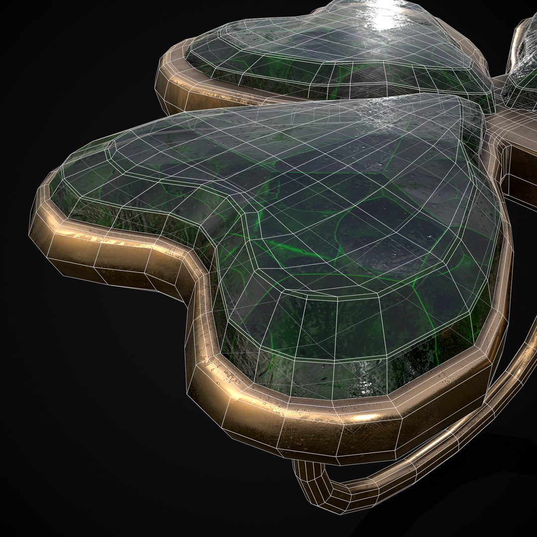 Jade Clover Ring 3D - TurboSquid 2052815