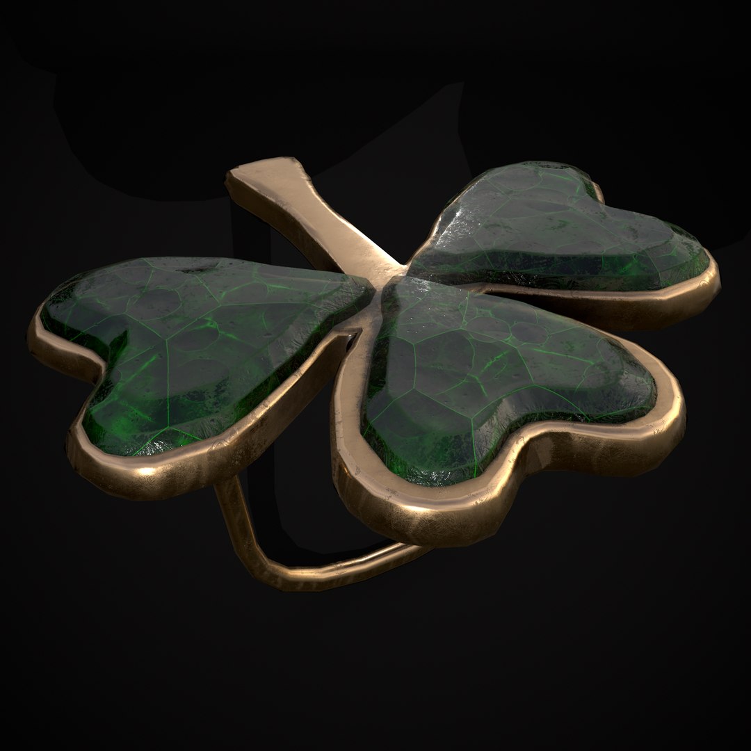 Jade Clover Ring 3D - TurboSquid 2052815