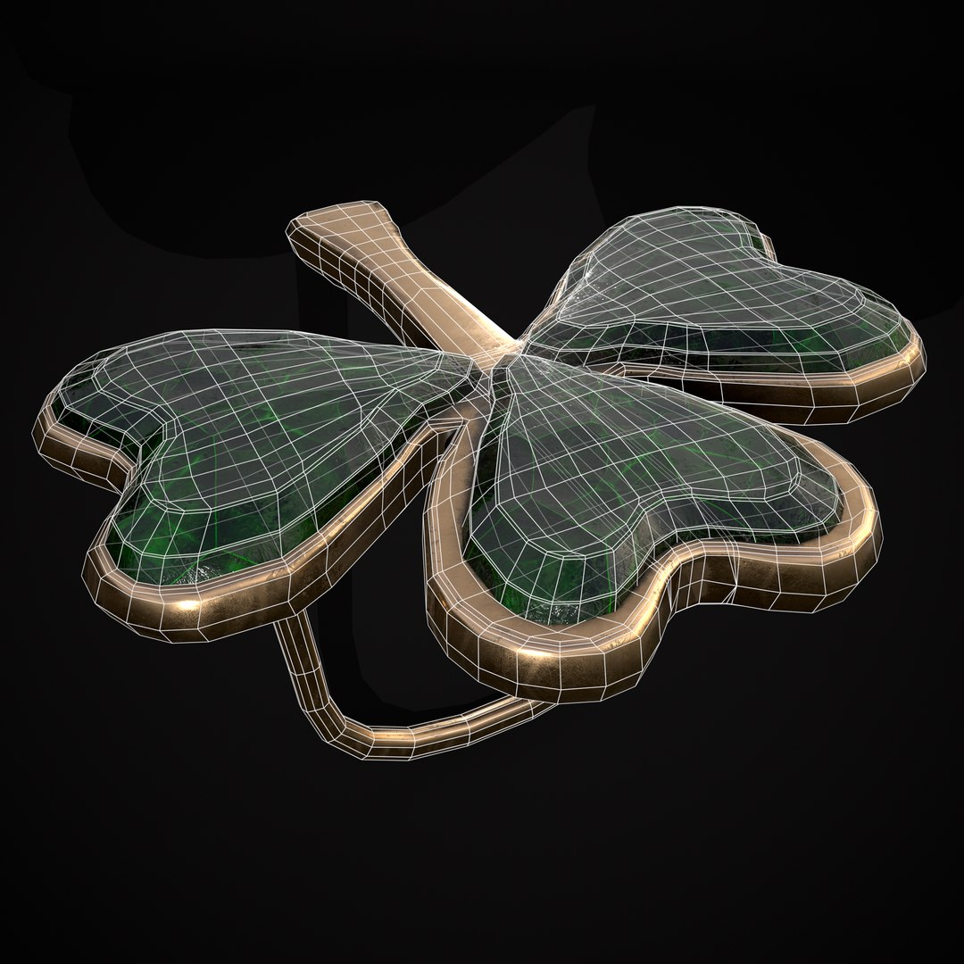 Jade Clover Ring 3D - TurboSquid 2052815