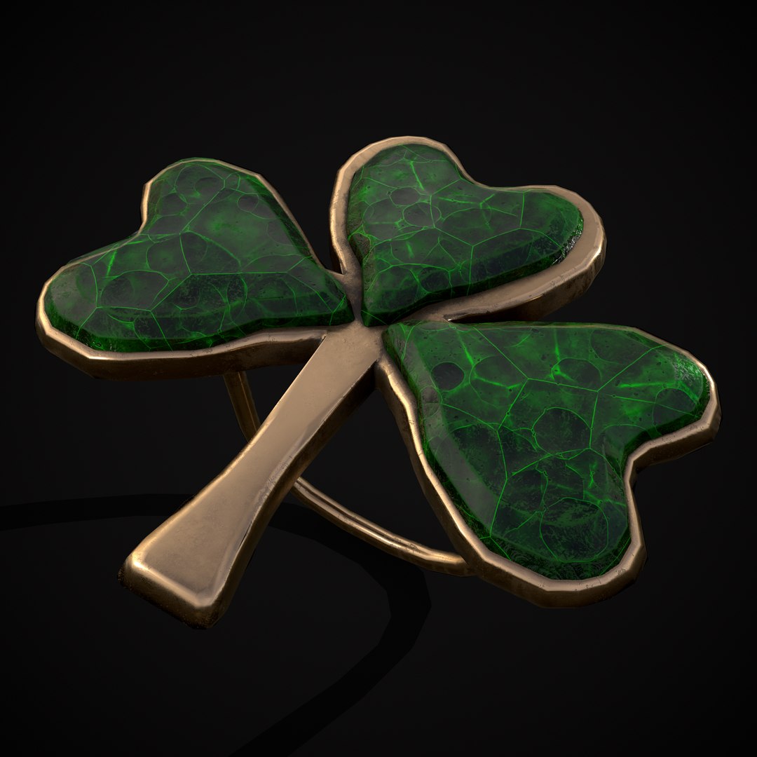 Jade Clover Ring 3D - TurboSquid 2052815